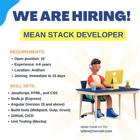 Hiring Meanstackdeveloper Nodejs Angular Javascript Techjobs