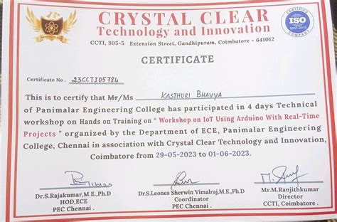 Bhavya Kasthuri On Linkedin Iot Arduino Crystalcleartechnologyand