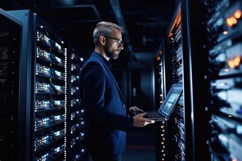 Premium Ai Image Unveiling The Digital Realm It Specialist In Dark Data Center