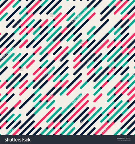 Vector Seamless Parallel Diagonal Red Green Overlapping Color Lines Pattern Background