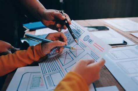 ux ui and programming development technology stock image image of