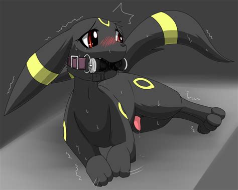 Rule 34 2011 Black Fur Blush Eeveelution Feral Fur Gag Kokuu Male Male Only Nintendo Penis