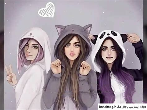 عکس چهار نفره دخترونه برای پروفایل گروه ️ [ بهترین تصاویر ]