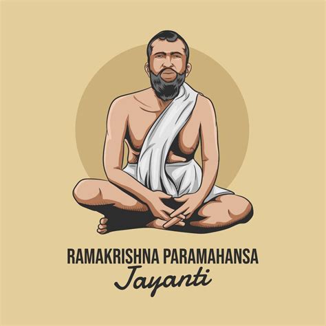 Ramakrishna Paramahansa Jayanti Vector Illustration Birth Of Ramakrishna Paramahamsa 19466834