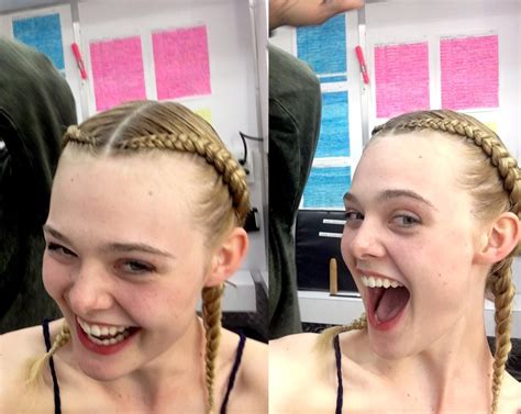 Elle Fanning With Pigtails Rcelebritypigtails