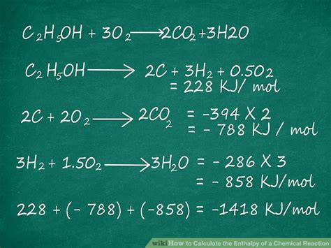 3 Ways To Calculate The Enthalpy Of A Chemical Reaction WikiHow