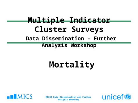 pptx multiple indicator cluster surveys data dissemination further analysis workshop