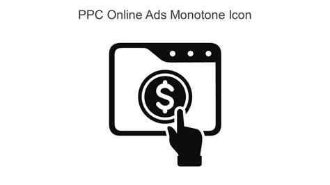 Ppc Online Ads Monotone Icon In Powerpoint Pptx Png And Editable Eps