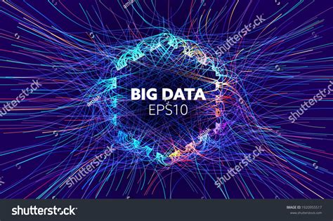 Big Data Vector Background Visual Sort Stock Vector Royalty Free