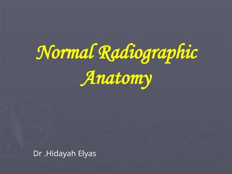 Intra Oral Radiographic Anatomical Landmarks Ppt