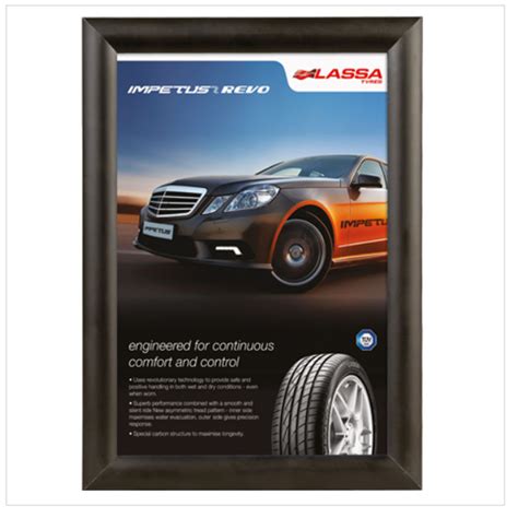 Coloured Edged Click Frames 25mm Signs Display Shop