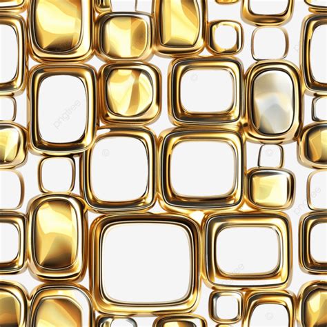 Golden Rounded Rectangle Pattern Design Rectangle Pattern Modern Pattern Creative Pattern Png