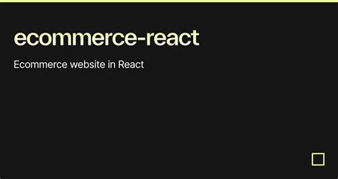 Ecommerce React Codesandbox