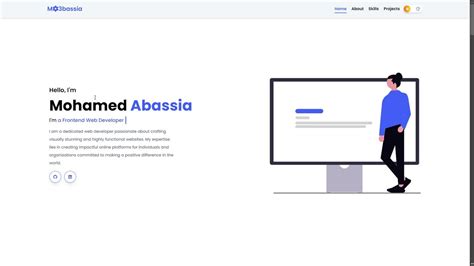 Mohamed Abassia On Linkedin Portfolio Webdevelopment Tailwindcss