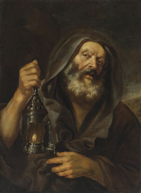 Diogenes With His Lantern In Search Of An Honest Man Originally