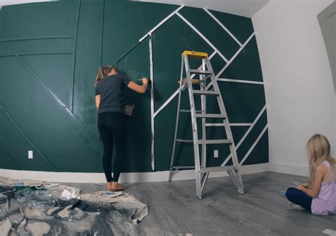 Geometric Accent Wall Rogue Engineer