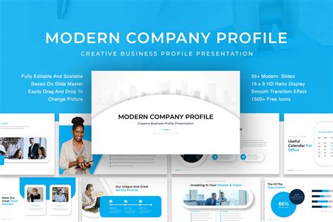 Modern Company Profile Presentation Template Slidestack