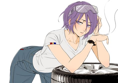 Safebooru 1girl Alternate Costume Alternate Hair Color Arm Support