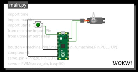 Bouton Servo Interro Wokwi Esp32 Stm32 Arduino Simulator
