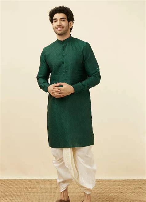 Buy Pearled Ivory White Embroidered Dhoti Online In India Manyavar