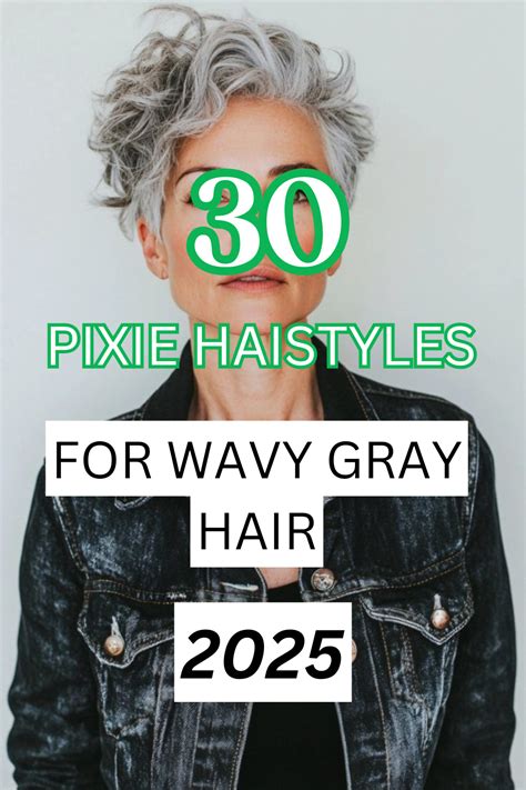 30 Gray Pixie Cuts For Curly And Wavy Hair Types Grey Curly Hair