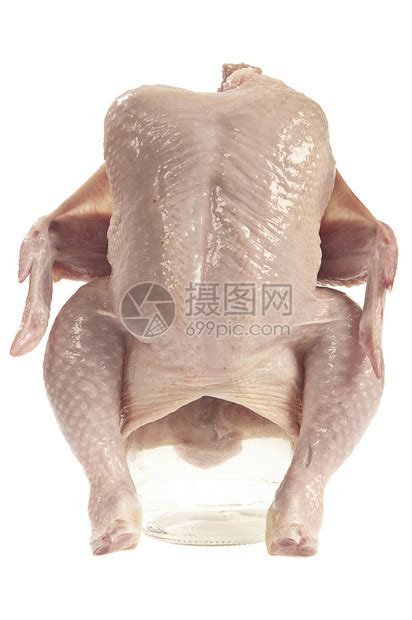 白色背景中罐头上的生鸡肉高清图片下载 正版图片503004954 摄图网