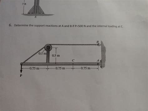 Solved 7 Ft 6 Determine The Support Reactions At A And B If