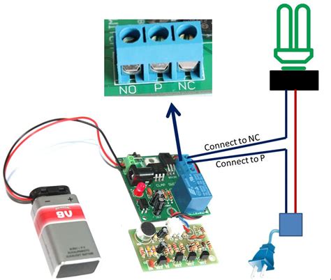 How To Connect The Relay Module To DIY Clap Switch BUILDCIRCUITS