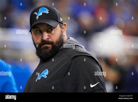 Detroit Lions Head Coach Matt Patricia During Warm Ups Against The