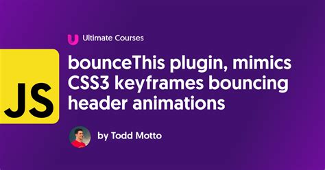 BounceThis Plugin Mimics CSS3 Keyframes Bouncing Header Animations