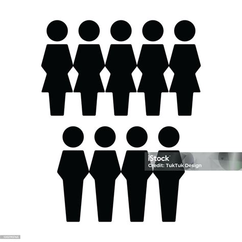 그룹 아이콘 벡터 남성과 여성 의 기호 아바타 비즈니스 관리 사람에 대 한 평면 색상 문말 Pictogram 감독에 대한 스톡 벡터 아트 및 기타 이미지 Istock