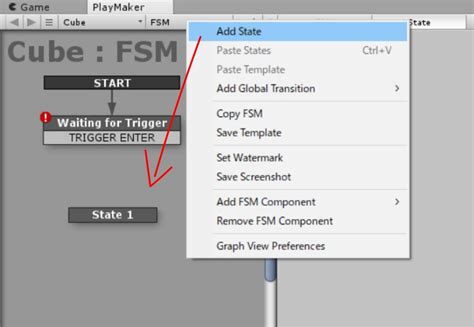 [unity playmaker] how to generate an event by entering a button while