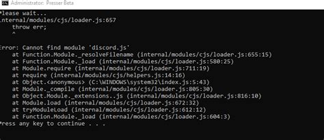 Error Can T Find Module Discord Js Issue Teen Discord Presser Server Nuker Github