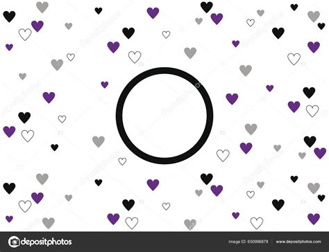 Asexual Background Asexual Pride Flag Colors Asexuality Icon Vector