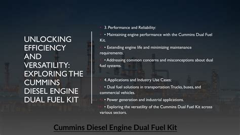 Ppt Unlocking Efficiency And Versatility Exploring The Cummins Diesel Engine Dual Fuel Kit