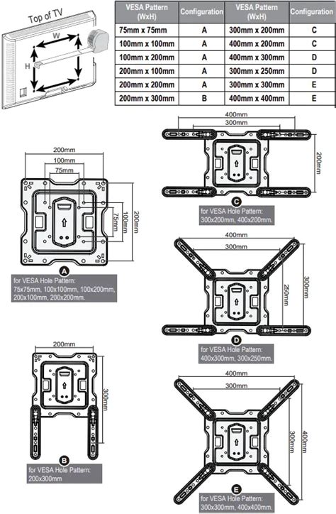 Elived Yd3033 Ultra Slim Tv Wall Mount Instruction Manual