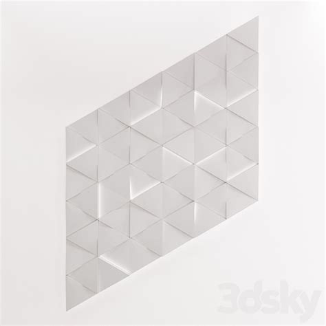 Om Light 3d Panel Triangle 3d Panel 3d Model Om Light 3d Panel Triangle 3d Panel 3d Model