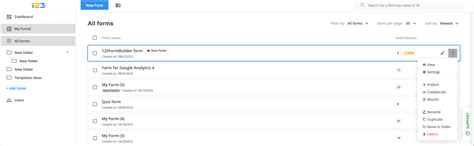 Form Options FormBuilder Knowledge Base