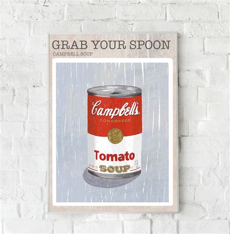 Campbell Soup Poster Andy Warhol Print Download Vintage Poster Etsy