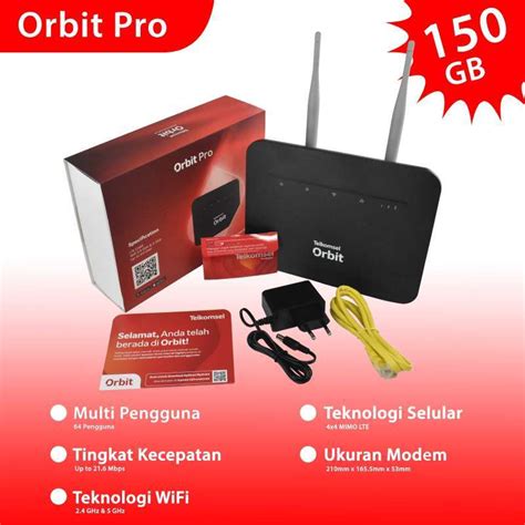 Jual Telkomsel Orbit Pro Bundling Antena Modem Wifi G High Speed Modem Telkomsel Orbit Pro