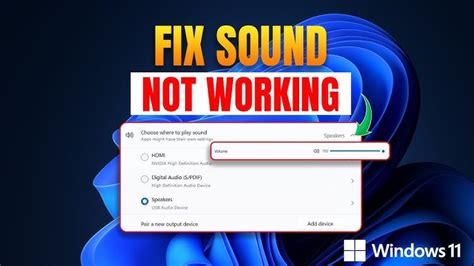 Fix Sound Problems In Windows 11