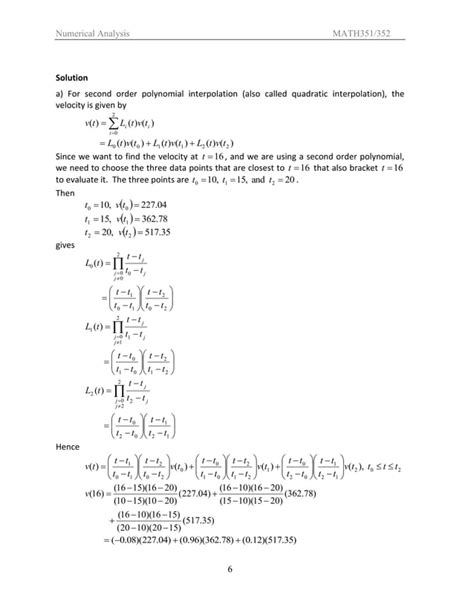 Terpolation Lagrange Pdf Physics Science