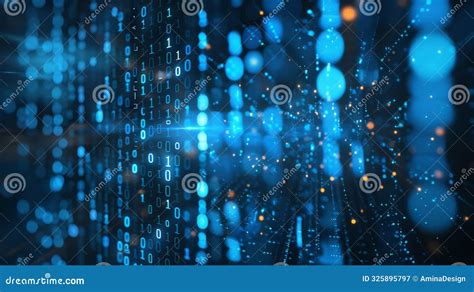 artificial intelligence and binary lines exploring abstract world of connected lines in binary