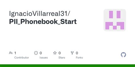 Github Ignaciovillarreal31piiphonebookstart