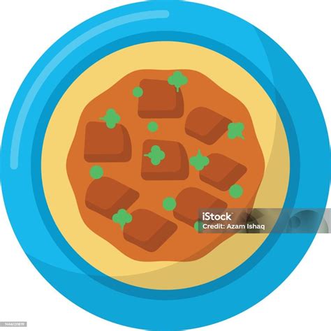 Hunkar Begendi 양고기 수프 개념 터키 술탄 기쁨 벡터 색상 아이콘 디자인 아시아 요리 기호 가장 인기 있는 요리 기호 길거리 음식 스톡 일러스트 건강한 식생활에