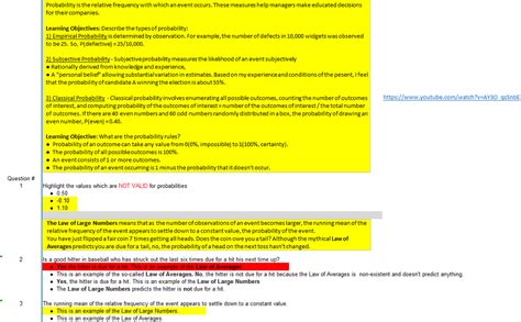 Solved Probability Is The Relative Frequency With Which An