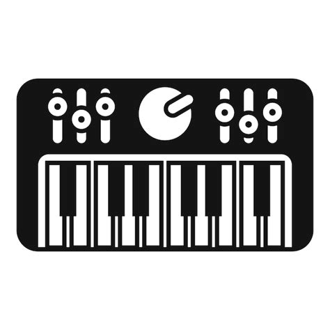 Premium Vector Vector Illustration Of A Midi Keyboard Controller