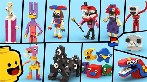 The Amazing Digital Circus Lego Minifigures Youtube