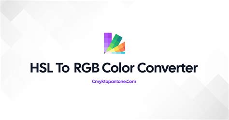Hsl To Rgb Color Converter · Cmyk Pantone