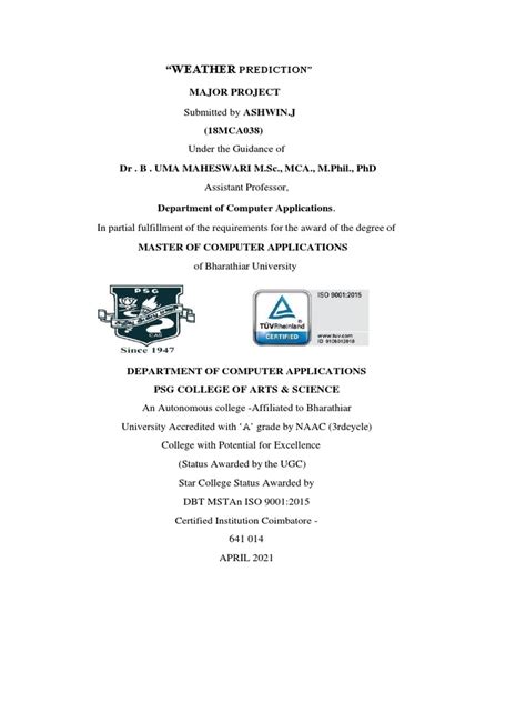 Weather Prediction 2 Pdf Regression Analysis Array Data Structure